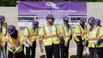The last bit of track, finally, is laid for the Purple Line in MD